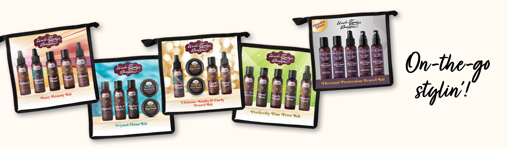 Natural Haircare Travel Size TSA Approved Kits